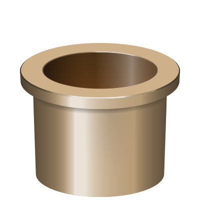 AMF081208 Metric Flanged Oilite Bush 8mm x 12mm x 8mm - Moore ...